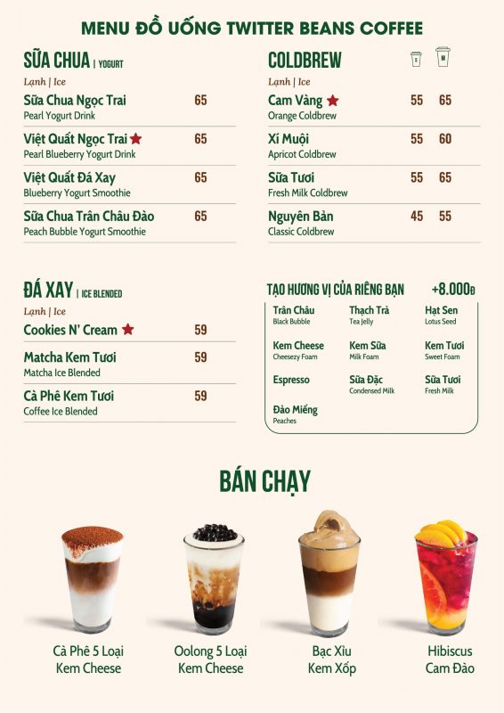 MENU ĐỒ UỐNG - | Delivery 1900 1516